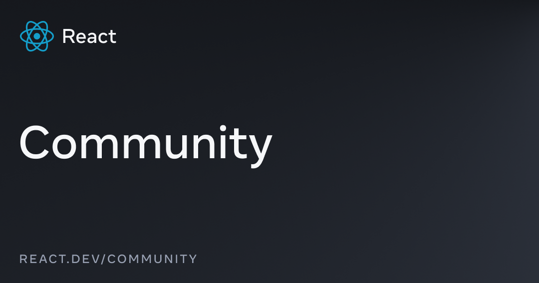 من أين تحصل على المساعدة – React