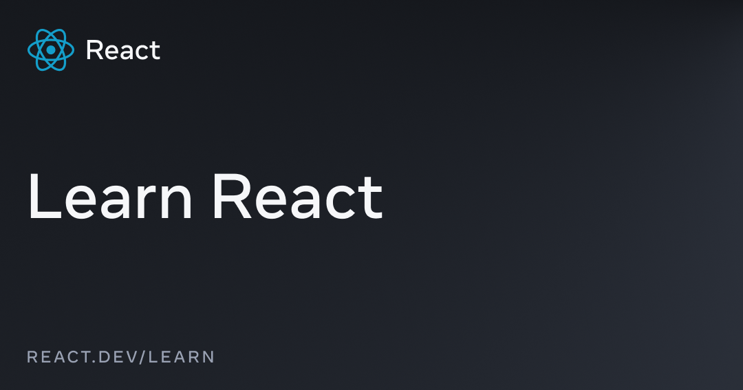 Start A New React Project React